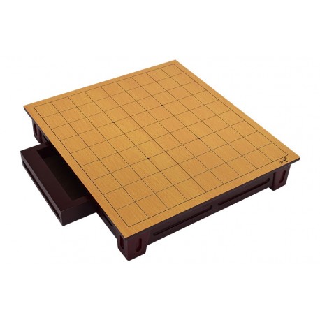 Japanese chess game shogi - wooden board game.